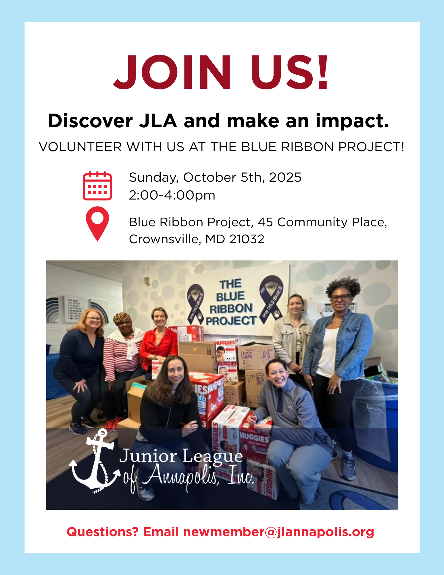 New Member Volunteer / Done in a Day at the Blue Ribbon Project ...
